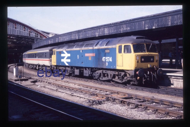 ORIGINAL 35MM SLIDE - Class 47/4 - 47574 waits at Bristol Temple Meads ...