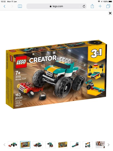 LEGO CREATOR 3IN1 Monster Truck (31101) EUR 24,19 - PicClick FR