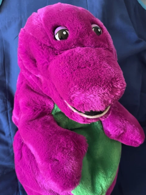 BARNEY THE PURPLE Dinosaur Soft Toy Hot Water Bottle Holder Pajamas ...