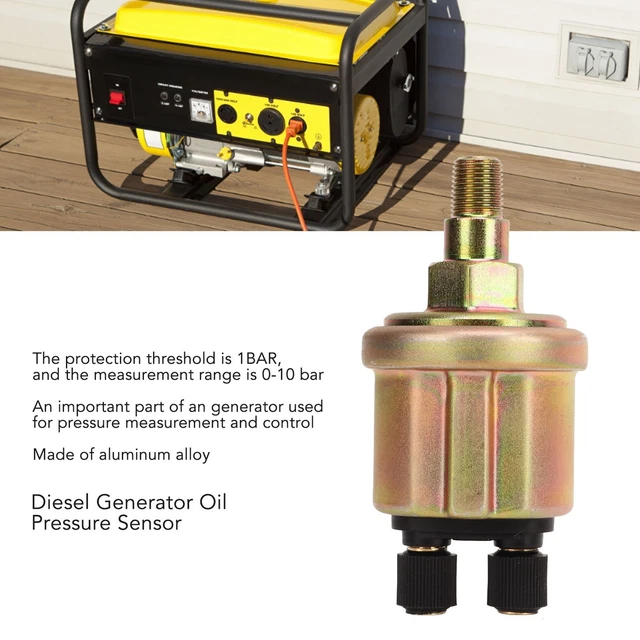 DIESEL GENERATOR OIL Pressure Sensor 1/8NPT Oil Pressure Sensor For VDO ...
