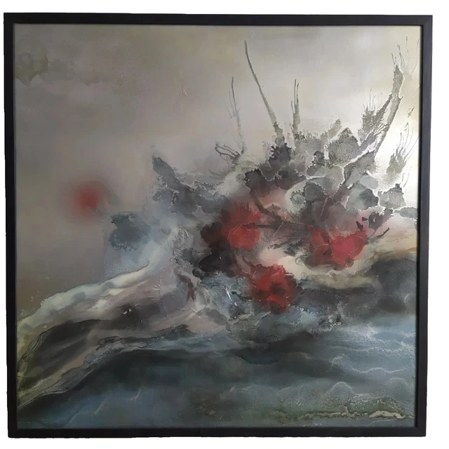 SERPER SERGIO PERETTO Dipinto Olio Su Pannello Di Truciolato - Sterpi ...