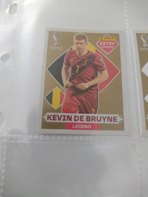 PANINI EXTRA STICKER Fifa World Cup Qatar 2022 Kevin De Bruyne Gold Or ...