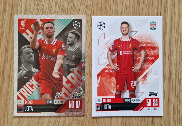 DIOGO JOTA MATCH Attax Card Double - Hat Trick Hero -Champions League ...