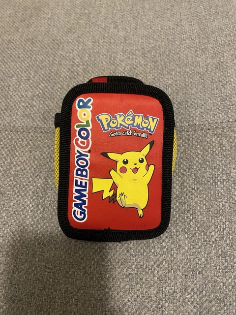 VINTAGE OFFICIAL POKEMON Pikachu Nintendo Gameboy Color Cart Carry Case ...