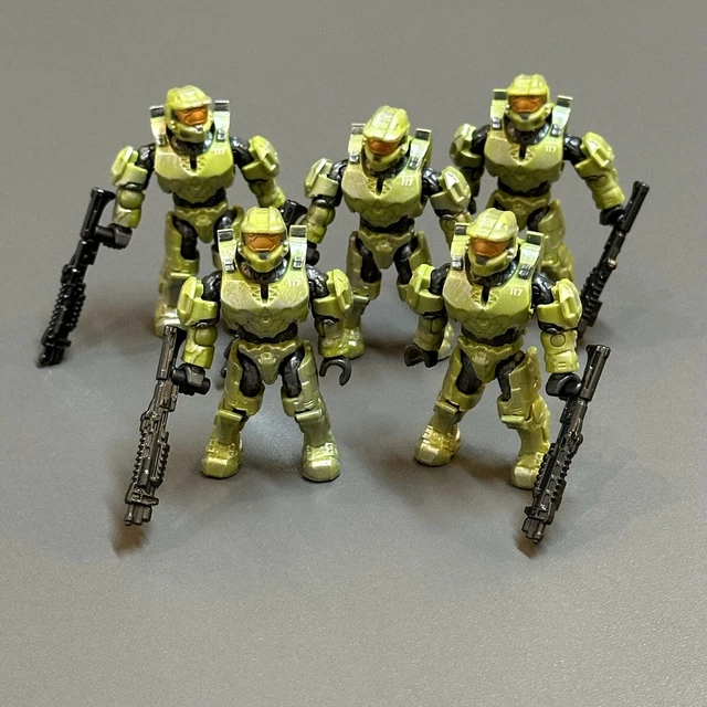 5 MEGA CONSTRUX Bloks Halo Infinite Master Chief Pro Builders Figure ...