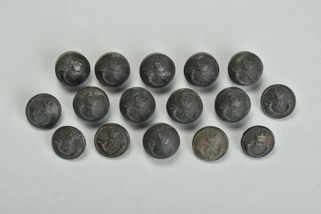 RGJ UNIFORM BUTTONS. Royal Green Jackets 1960s Horn Accoutrements. Ref ...