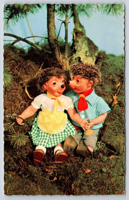 MECKI THE HEDGEHOG with His Wife Micki Romance Under the Trees Postcard ...