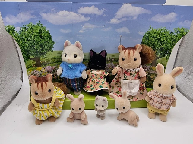 SYLVANIAN FAMILIES FIGURE Bundle Husky Squirrel Rabbit Cat £10.80 ...