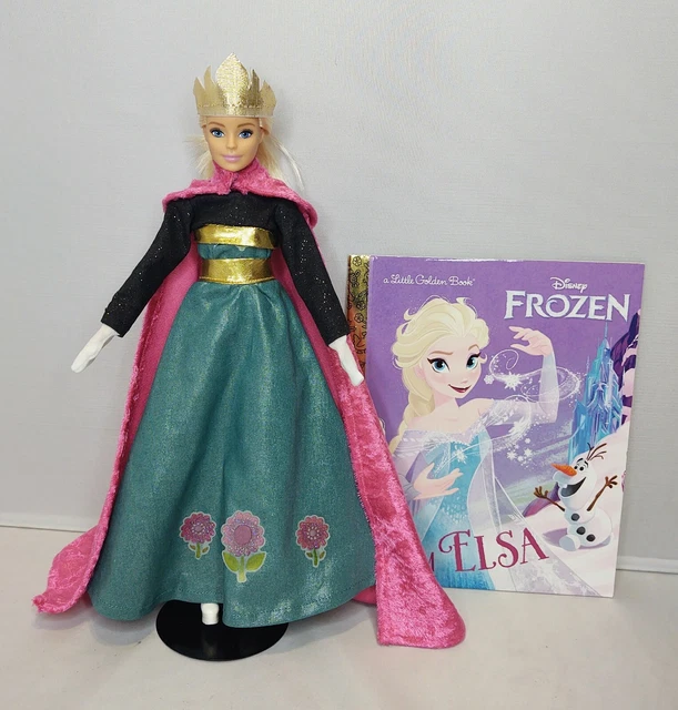DISNEY PRINCESS FROZEN I am Elsa Book Barbie Fashion Doll OOAK Gift Set ...