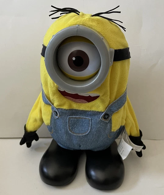 UNIVERSAL STUDIOS MINIONS Stuart Animated Tumbling Talking Battery 9 ...