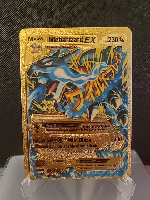 M CHARIZARD EX - Gold Foil Custom Pokemon Card EUR 3,34 - PicClick FR