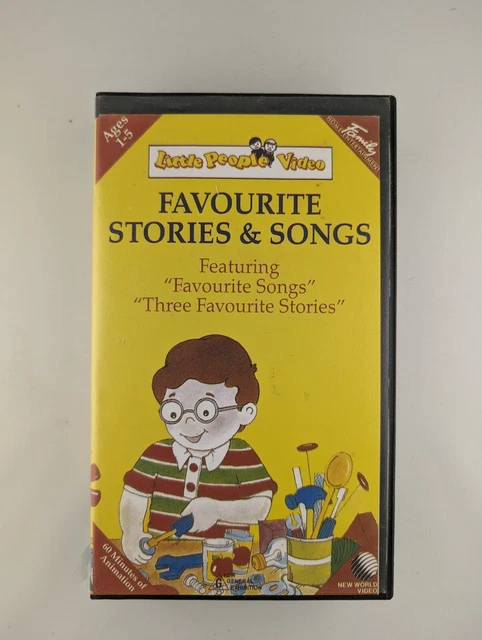 LITTLE PEOPLE VIDEO Three Favorite Stories Vhs Rare 80’s Childrens ...