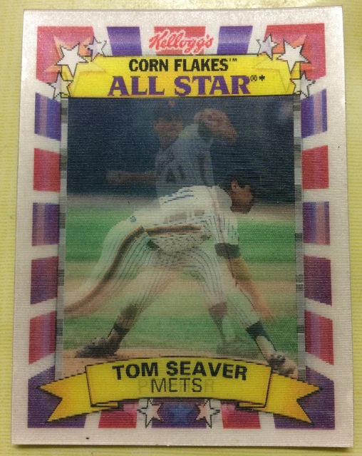 1992 KELLOGG'S CORN Flakes Tom Seaver All Star Pitcher Baseball Card ...