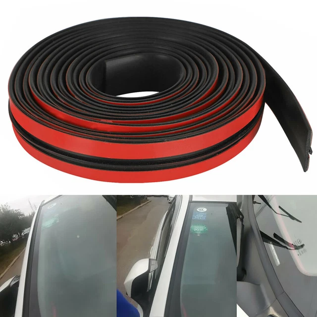 3 METER RUBBER Car Roof Edge Strip Windscreen Sunroof Trim Seal Water ...