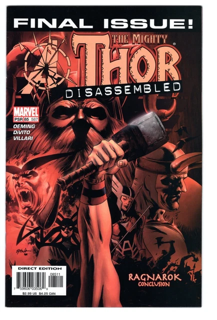 THOR V2 #85 (587) Ragnarok Last Issue Marvel 2004 9,6 pressable à 9,8 ...