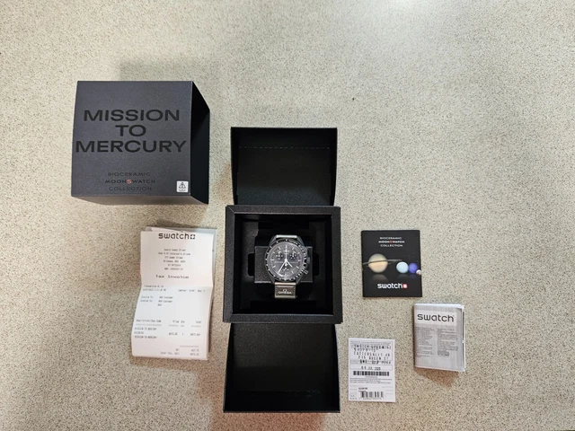 BRAND NEW OMEGA x Swatch Bioceramic Moonswatch - Mission to Mercury $535.00 - PicClick AU