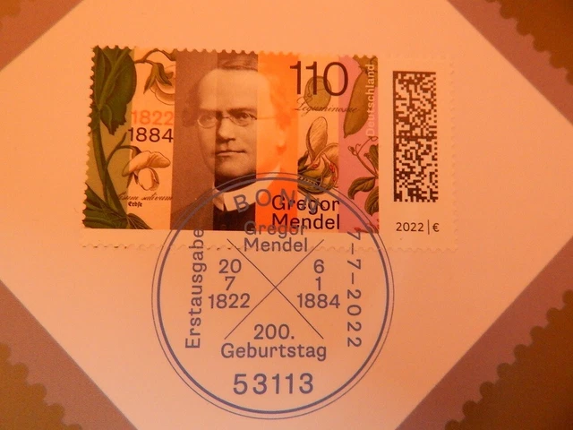 BRIEFMARKE GESTEMPELT Sonderpostwertzeichen:" 200 Geburtstag Georg ...