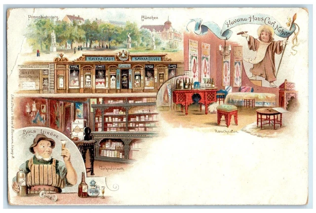 C1880'S HAVANA HOUSE Carl Necker Munich Germany Multiview Pioneer ...