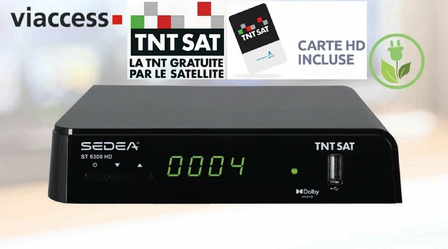 RÉCEPTEUR TNT HD Satellite TNTSAT SEDEA ST-5300HD décodeur enregistreur ...