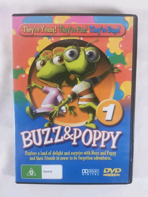 BUZZ AND POPPY 1-3, Children's DVD, R0, G Rated, FREE DOMESTIC TRACKED ...