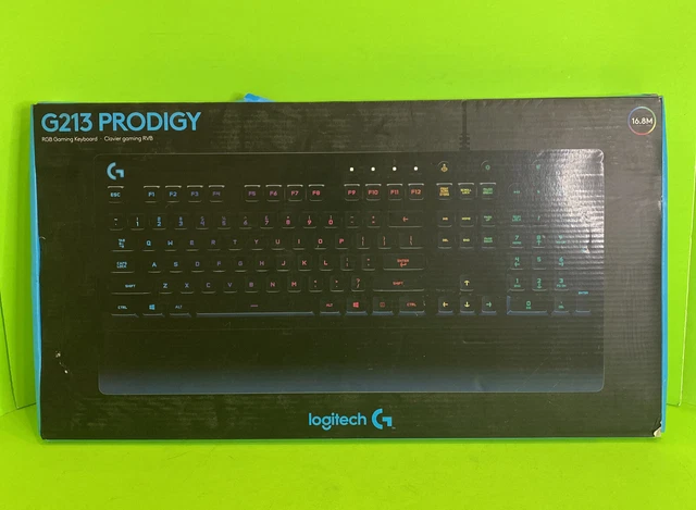 LOGITECH G213 PRODIGY Gaming Keyboard LIGHTSYNC RGB Backlit Keys Spill ...