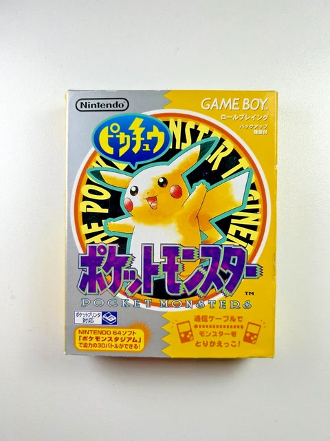 POKEMON GAME BOY Yellow Version Pikachu Japanese Complete Map + Box ...