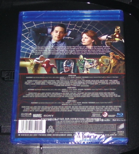 Spider Man 1 3 Trilogy Origins Collection With Tobey Maguire Blu Ray