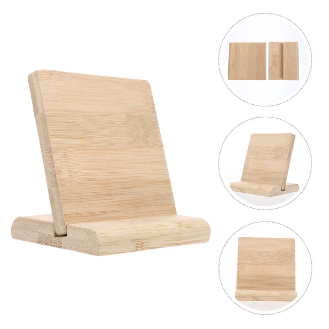 STORE LABEL HOLDER Sign Holders for Table Top Blank Bamboo Board Solid ...