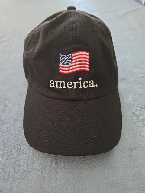 CHARLIE KIRK'S TPUSA America Black Hat Cap Turning Point Flag Buckle ...