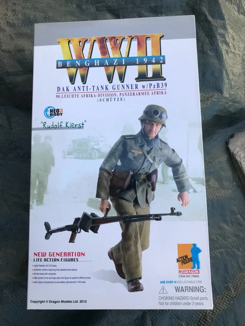FIGURINE DRAGON WWII 1/6 "Rudolf Kierst" Dak Anti-Tank Gunner Benghazi 1942 EUR 75,00 - PicClick FR