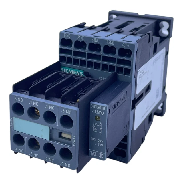 SIEMENS 3RH2122-2BB40+3RH2911-1FA22+3RT2916-1L HILSSCHALTERBLOCK 24V Dc ...