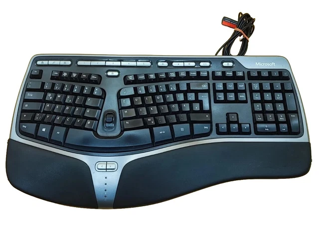 ORIGINAL 1995 MICROSOFT Ergonomic Natural Keyboard PS/2 - Split EUR 44 ...