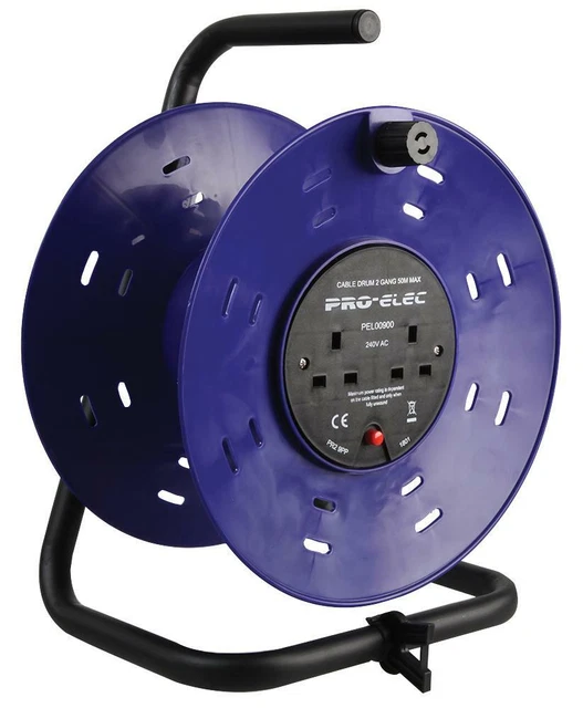 CABLE DRUM 2 Gang 50M Max, No. Of Reels 1, Reel Diameter 280Mm For Pro ...
