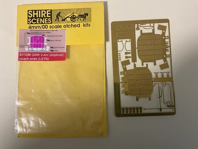 GWR OO GAUGE Etched Coach Ends From Shire Scenes £1.75 - PicClick UK