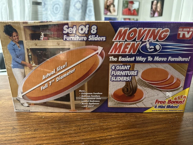 NEW MOVING MEN - 4 Giant & 4 Mini Sliders As Seen on TV Factory Sealed ...