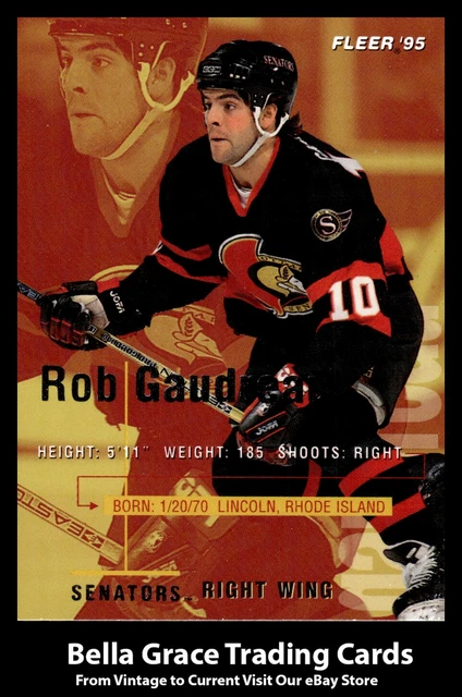 1994-95 FLEER ROB Gaudreau #146 Sénateurs d'Ottawa hockey LNH EUR 2,90 ...