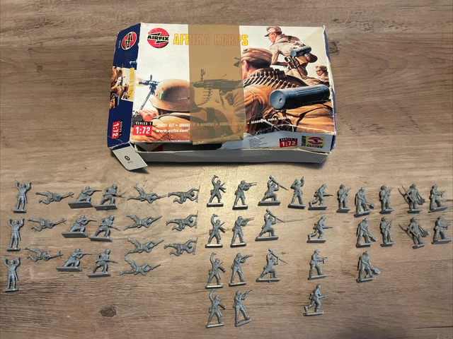 VINTAGE AIRFIX AFRIKA Korps 1:72 Model Kit 45 Figures Series 1 £6.99 ...