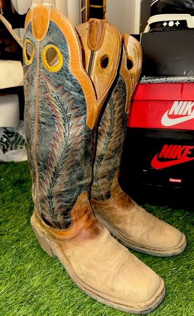 HONDO MEN'S CRAZY Horse Buckaroo Western Cowboy Boots £181.78 - PicClick UK