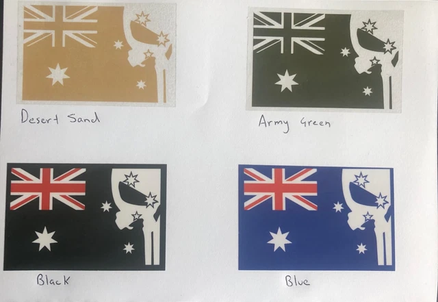 4 X PUNISHER Australian Flag Sticker car Military Army Skull ANF Army ...