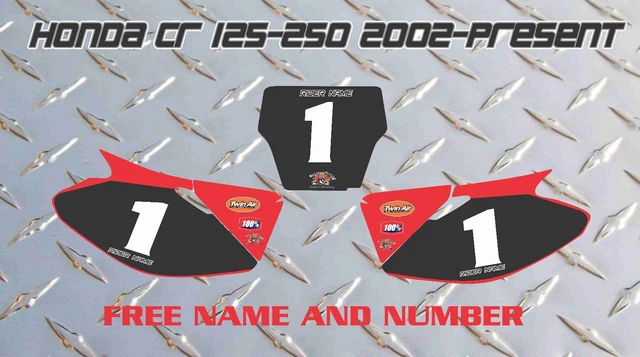 HONDA CR 125-250 Backgrounds Numbers Decals Graphic 2002-On+ £30.00 ...