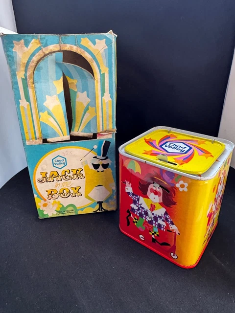 VINTAGE CHAD VALLEY Childs jack in the box, surprise, clown toy ...