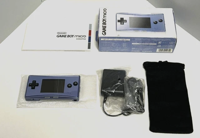 CONSOLE NINTENDO GAME Boy Micro d'occasion Console bleue Excellent ...