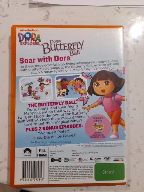 DORA THE EXPLORER - Dora's Butterfly Ball (DVD, 2014) Like New ...