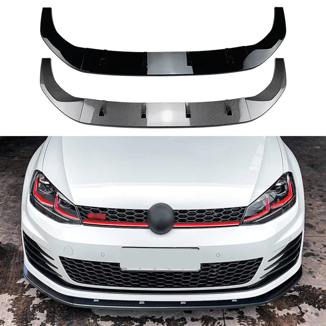 FRONT SPOILER LIP Splitter Kit For VW Golf 7 MK7 GTI Rline 2013-2016 CB ...