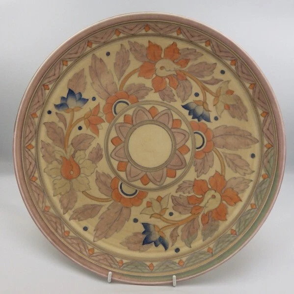 CHARLOTTE RHEAD 1930S Crown Ducal Light Ankara LARGE 14" WALL CHARGER £ ...