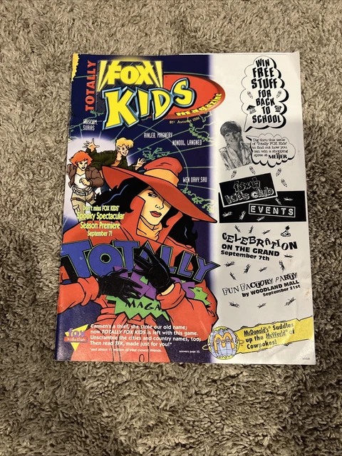 TOTALLY FOX KIDS Magazine Autumn 1996 BEETLEBORGS Comic Casper Trading ...