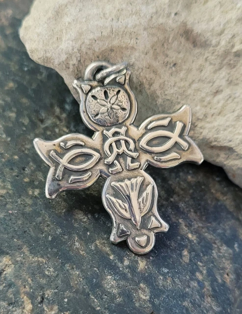 RETIRED JAMES AVERY Alpha and Omega, Fish, Sand Dollar Dove Cross ...