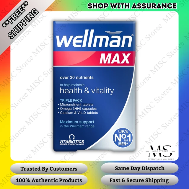 VITABIOTICS WELLMAN MAX Tablets 84 tablets - New (Exp:2026) £14.95 ...
