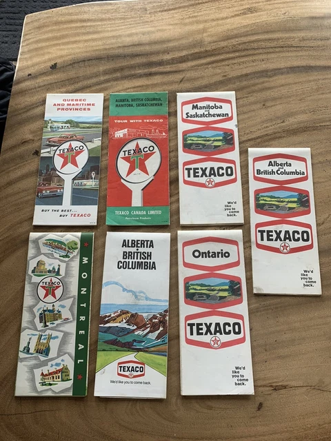 VINTAGE TEXACO OIL Road Maps Lot $50.00 - PicClick CA