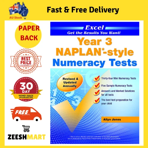 EXCEL YEAR 3 Naplan- Style Numeracy Tests $22.99 - PicClick AU